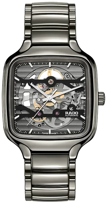 Rado True Square Automatic Skeleton R27125152 Svart urtavla Ø38 mm - Fri Frakt